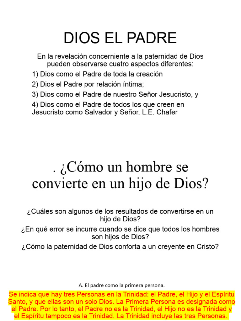 DIOS EL PADRE | Descargar gratis PDF | Dios | Concepciones de dios