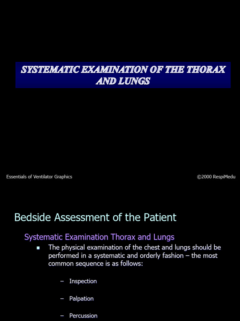 Systematic Examination of the Thorax and Lungs-converted(2) | PDF ...