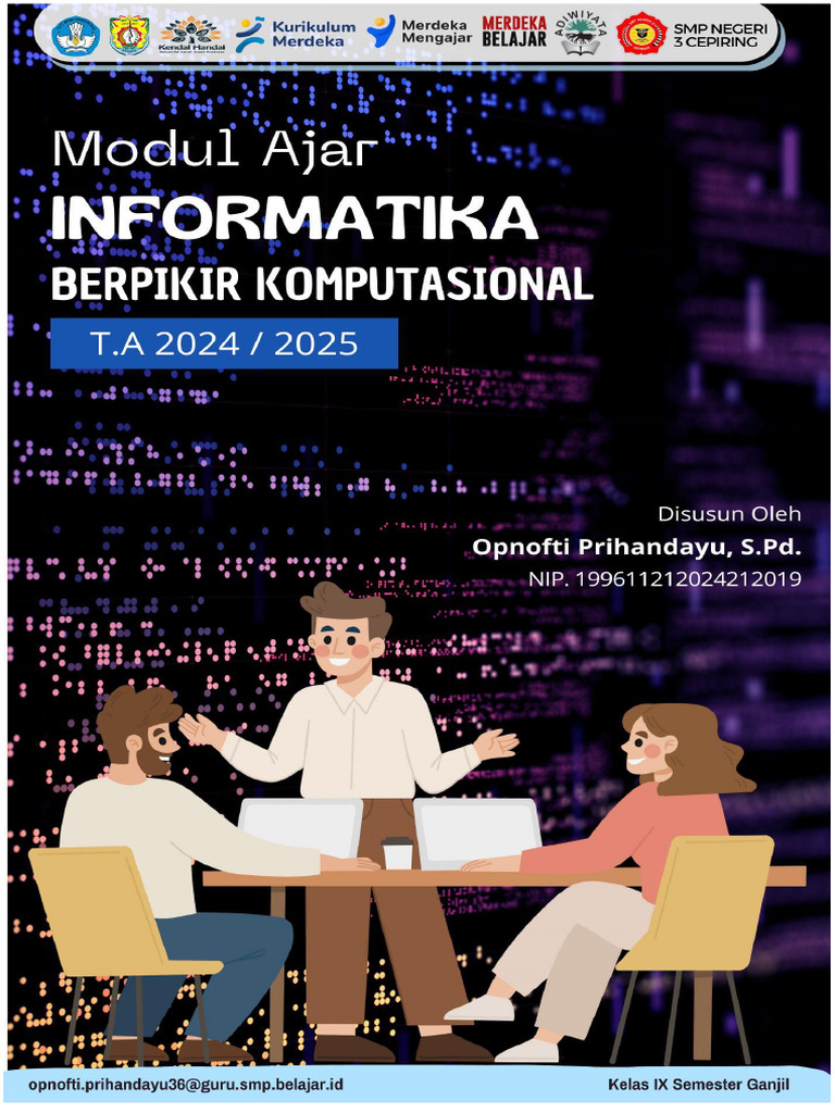 Modul Ajar Informatika Kelas 9 - Berpikir Komputasional - Opnofti | PDF