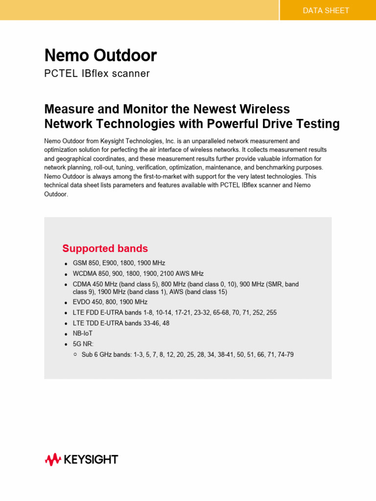 5992-2040EN Nemo Outdoor PCTEL SeeGull IBflex DS | PDF | Electronics | Telecommunications Standards