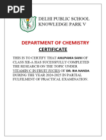 Vitamin C Test, and Other Acids Colour Change, With DCPIP. | PDF