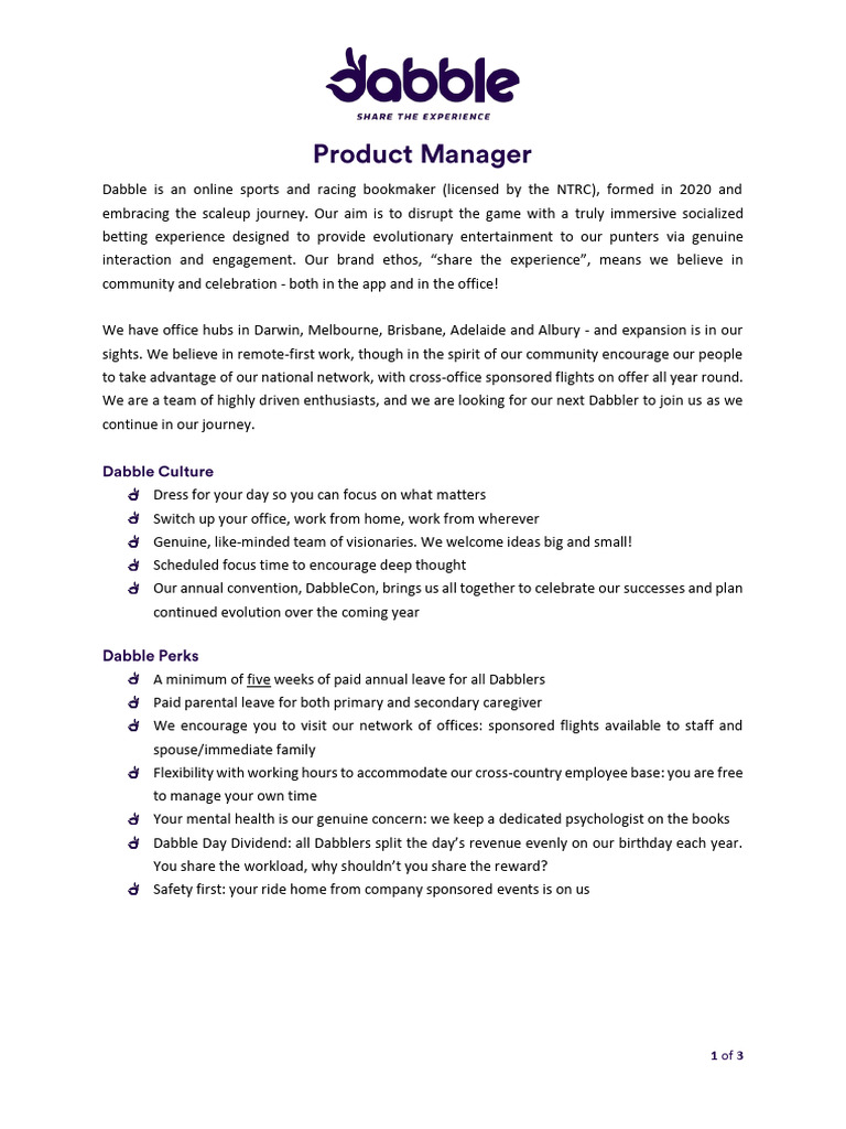 Product & Engagement - Product Manager | PDF | Software Development Process