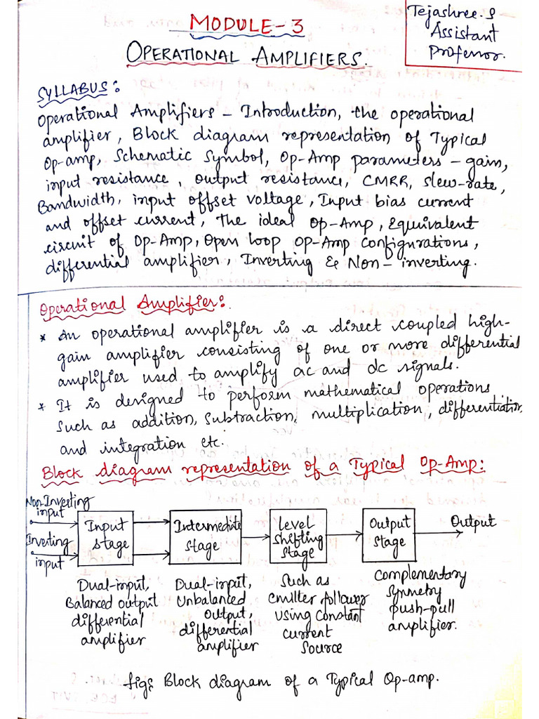 Notes Module3 BasicElectronics 22BEE13 | PDF