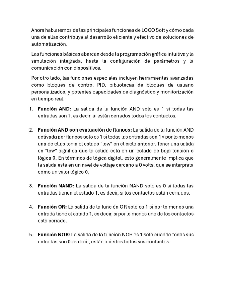 FUNCIONES | PDF | Puerta lógica | Ciencias de la Computación