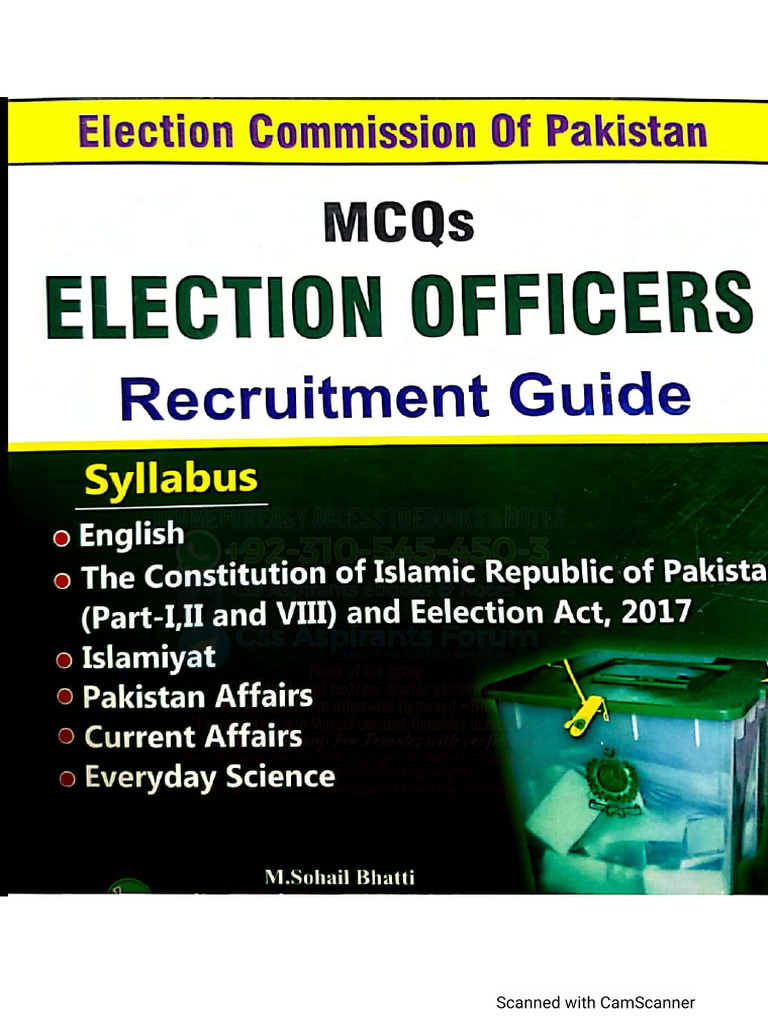 Election Officer Sohail Bhatti | PDF