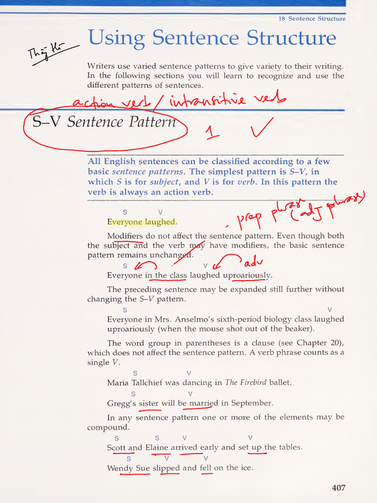 using sentence structure | PDF