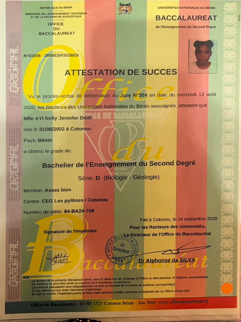 Bac Attestation | PDF