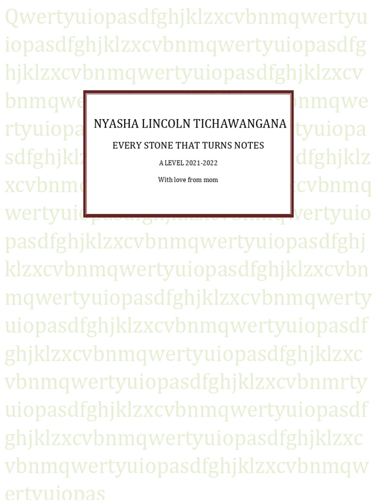 Every Stone That Turns Commentary | PDF | Poetry | Hero