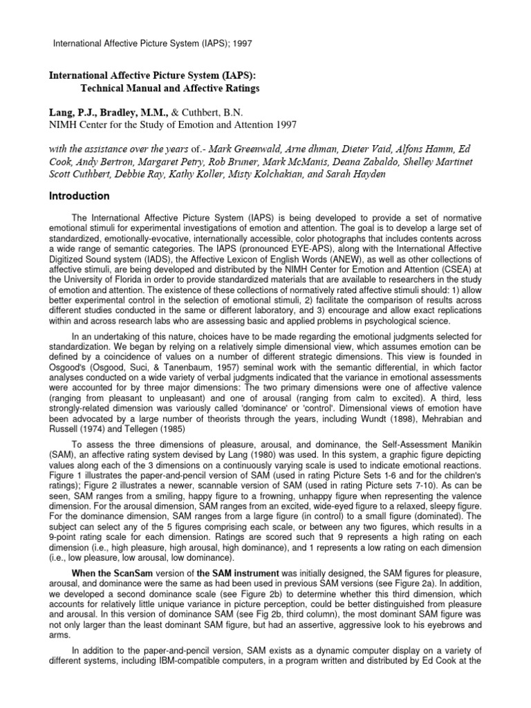 Instructions | PDF | Affect (Psychology) | Mental Processes