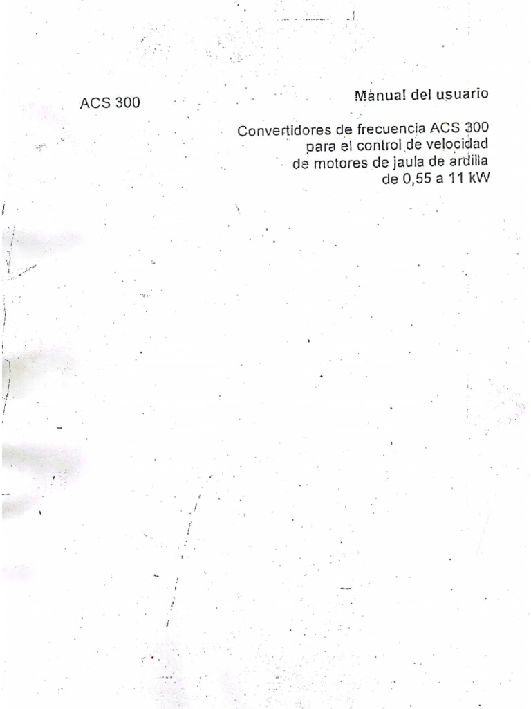Manual VV Abb Acs 300 Esp | PDF