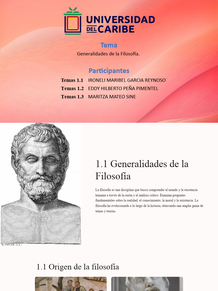 Generalidades de La Filosofia | PDF | Pensamiento | Verdad