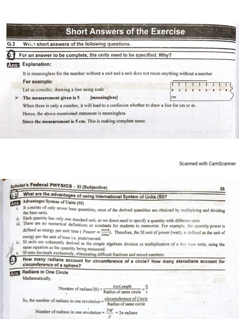Phy 11th 1 To 6th Chap | PDF