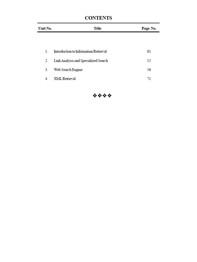 Information Retrieval Course Guide | PDF | Information Retrieval | Search Engine Indexing