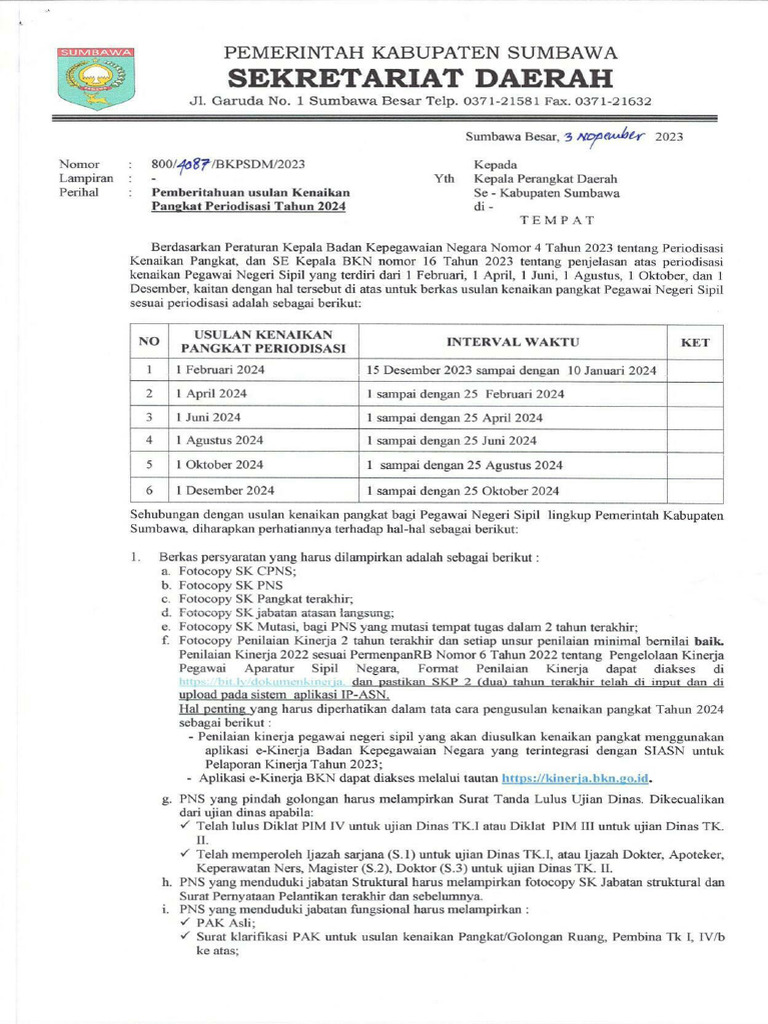 Surat Edaran KP Tahun 2024 | PDF
