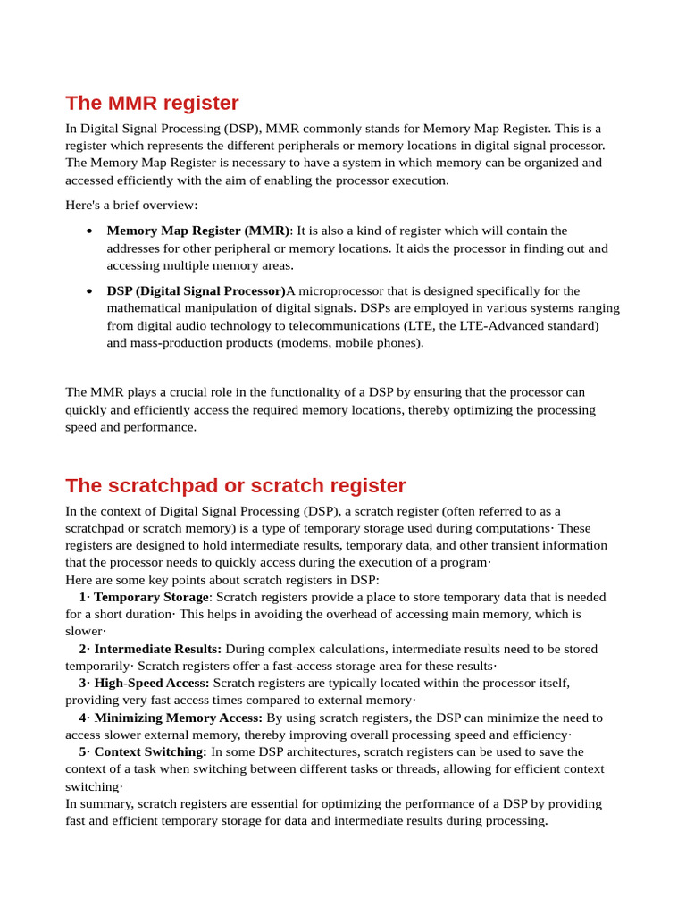 Devoir dsp | PDF | Digital Signal Processor | Central Processing Unit