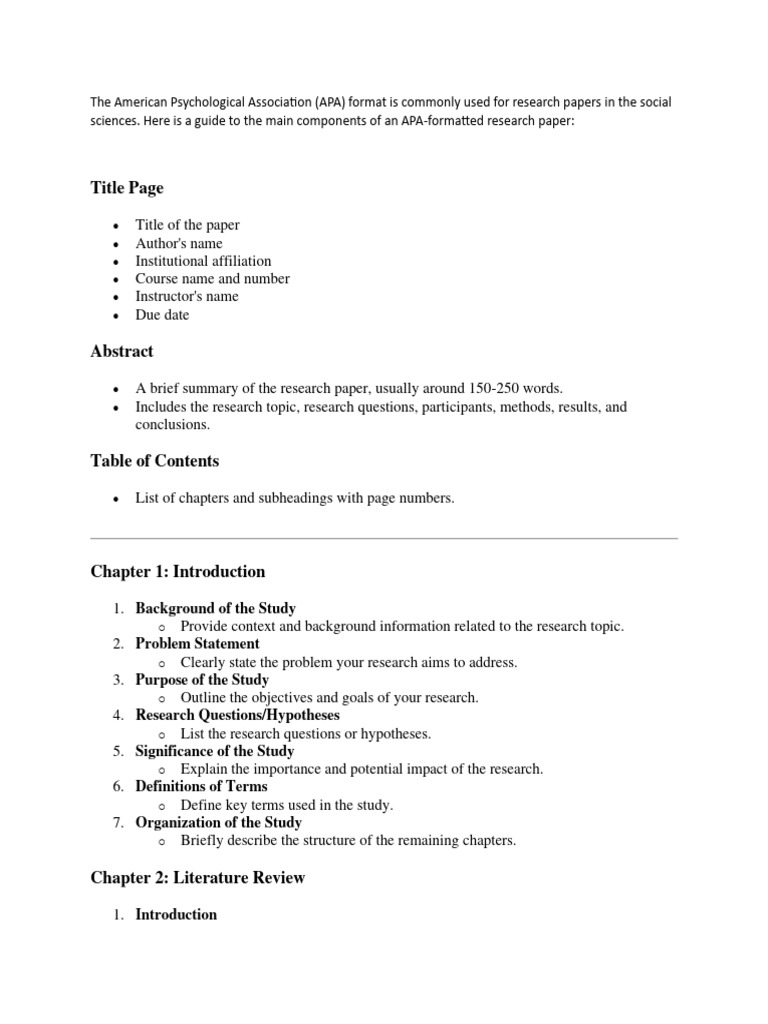 APA-Research-Format | PDF | Abstract (Summary) | Methodology