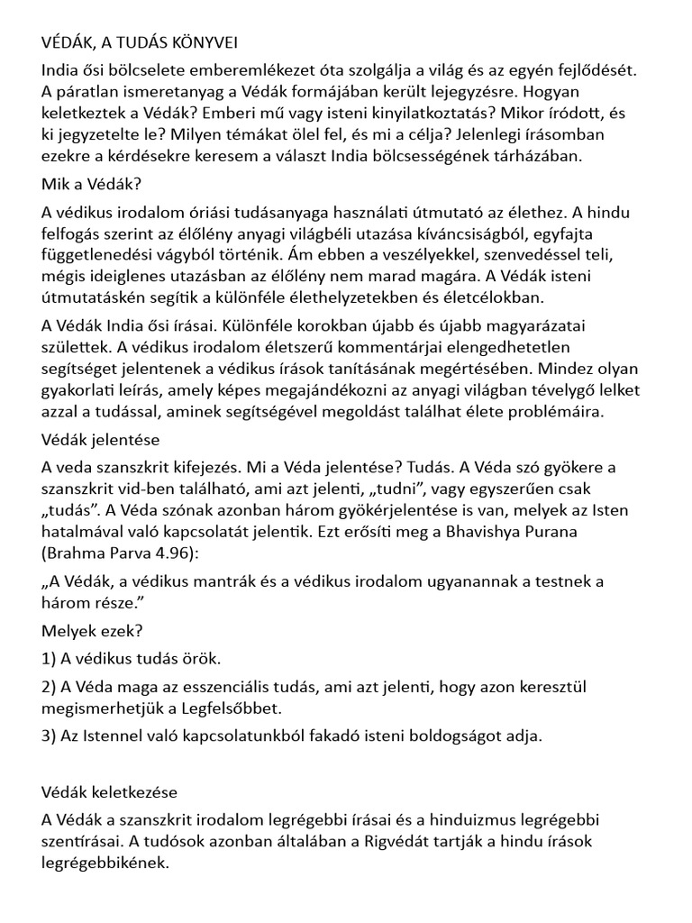 Védák 01 | PDF