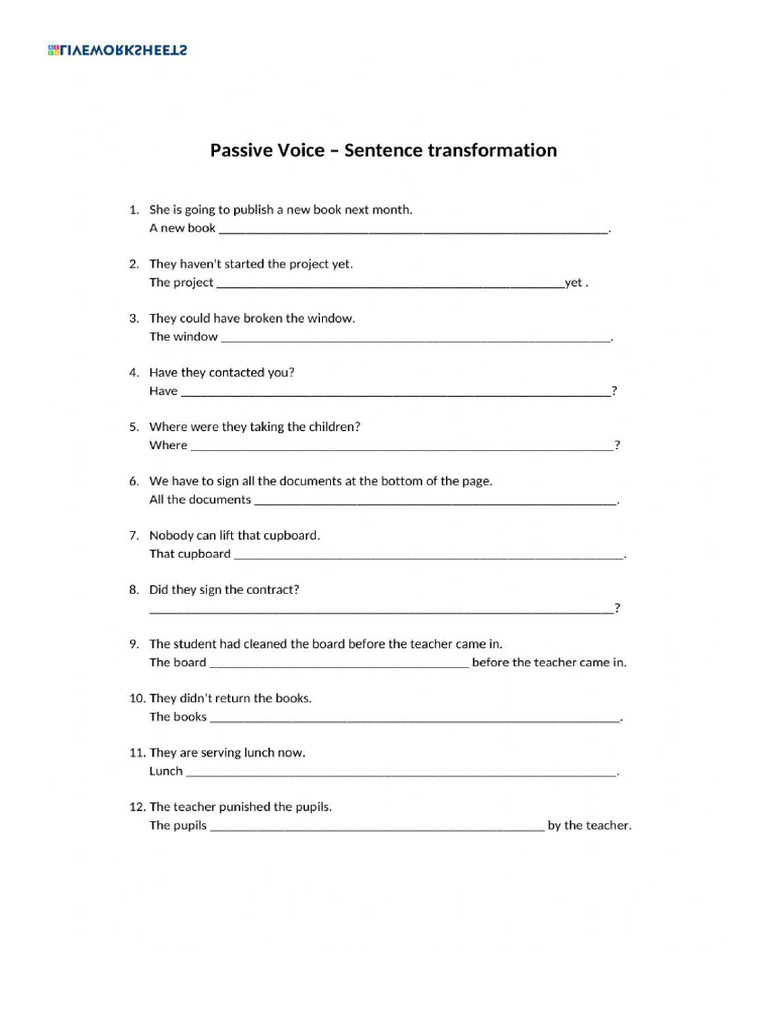 Voz Pasiva | PDF