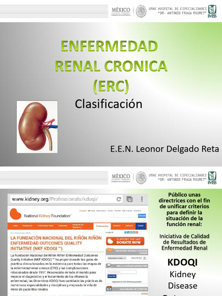 Clase de Clasificación de Erc | PDF | Medicina CLINICA | Especialidades ...