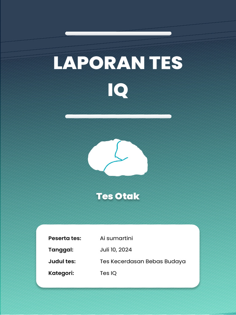IQ Test Report - ai_sumartini | PDF