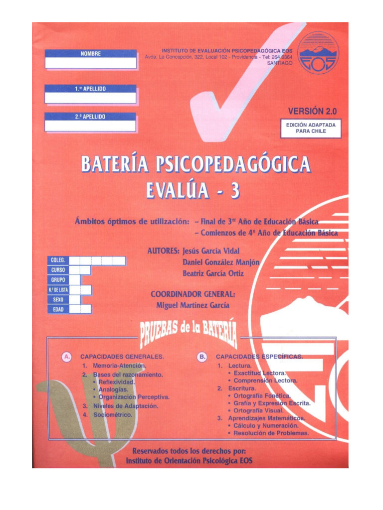 Evalúa 3 (Completo) | PDF