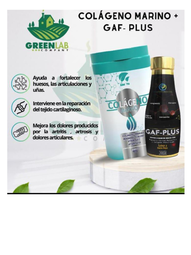 COLAGENO Y GAF PLUS | PDF