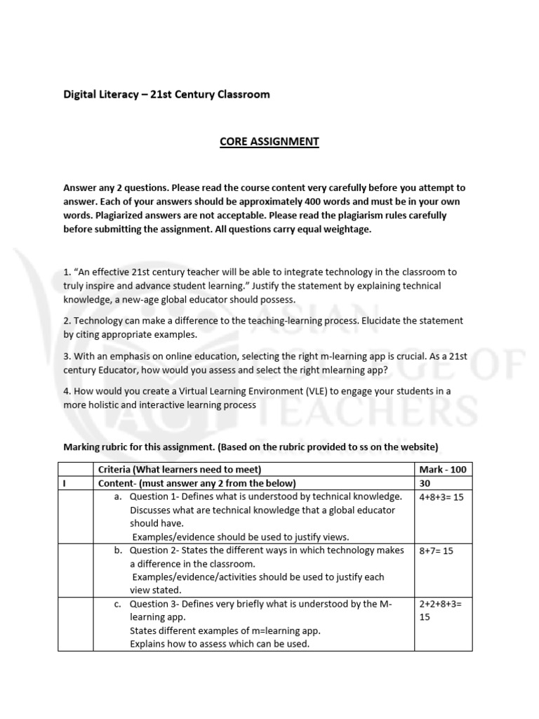 Digital Literacy Masters Core7 | PDF | Educational Technology | Cognitive Science