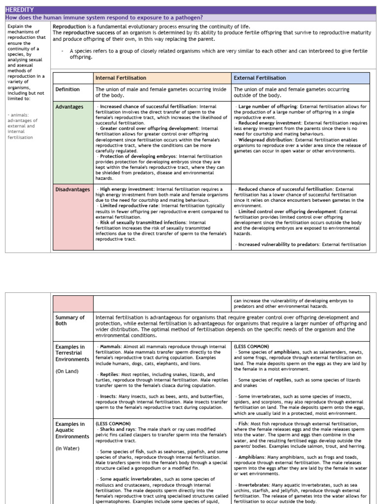 Heredity Notes | PDF | Meiosis | Chromosome