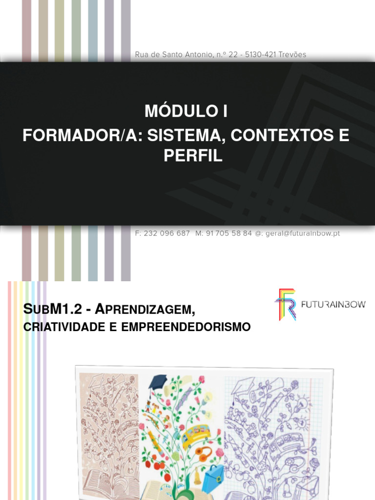 PP- Módulo 1- Formador-Sistema, Contextos e Perfil-Sub. Módulo 1.2-Aprendizagem, criatividade e ...