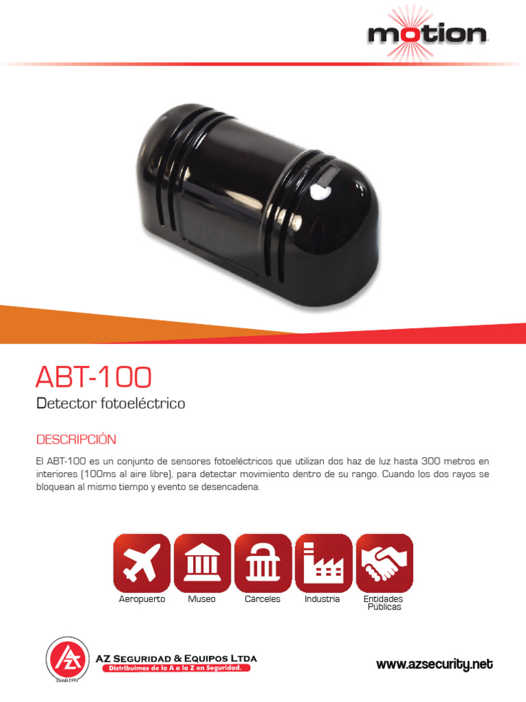 ABT-100 fotoelectrico | PDF | Equipo | Electromagnetismo