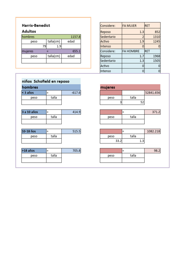 Calculo de Requerimiento | PDF