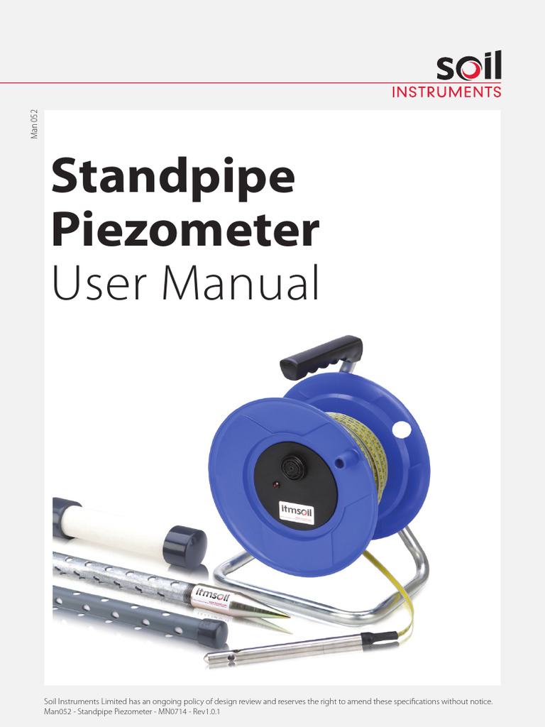Standpipe Piezometer Installation Guide | PDF | Pressure Measurement | Casing (Borehole)