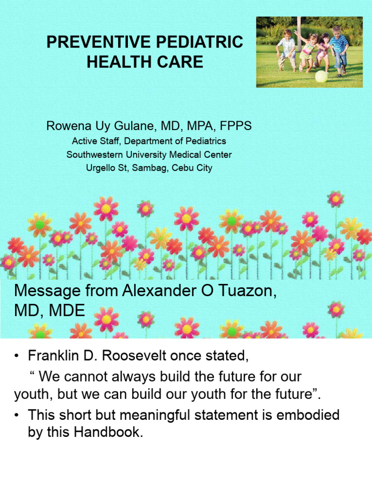 Preventive Pediatric Health Care 2 | PDF | Child Abuse | Breastfeeding