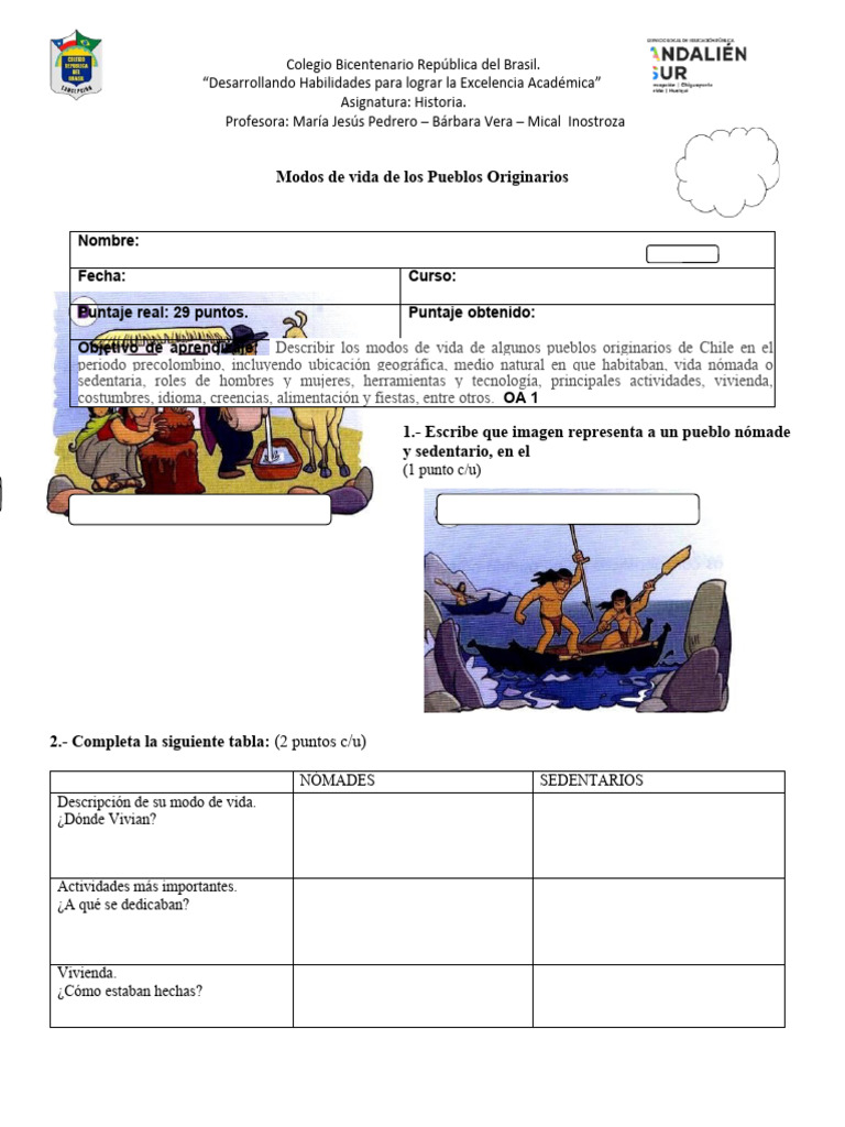 Pruba Historia Mapas | PDF | Nómada | Caza