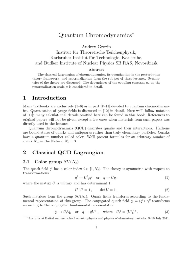 ttp12 013 | PDF | Quantum Chromodynamics | Gauge Theory