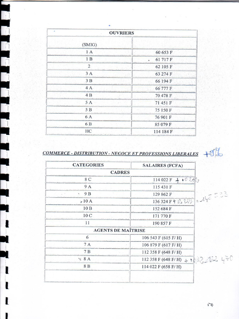 Bareme Secteur Du Commerce | PDF