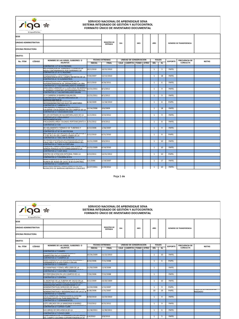 Fuid Letra U1 | PDF | Gestión de registros