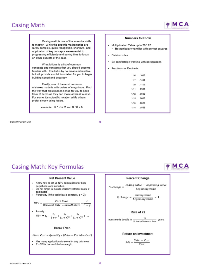Case Math | PDF | Net Present Value | Mathematics