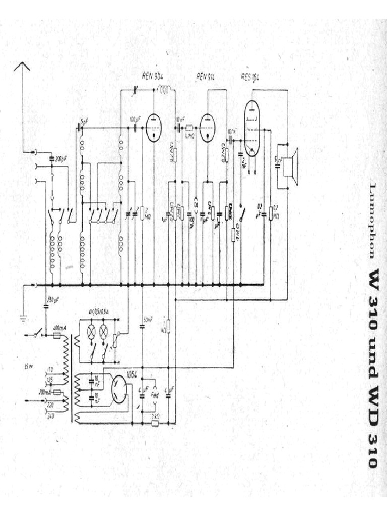 Lumophon W310 WD310 | PDF