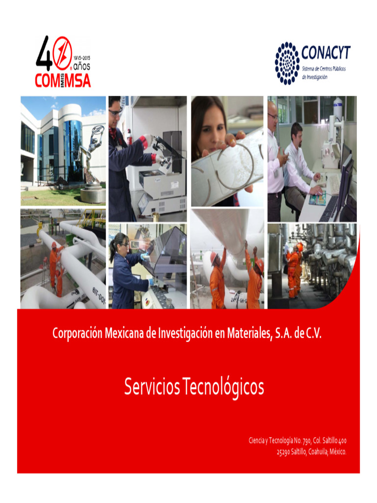 Presentacion Ejecutiva de COMIMSA 2016e | PDF | Ingeniería de confiabilidad | Ingeniería