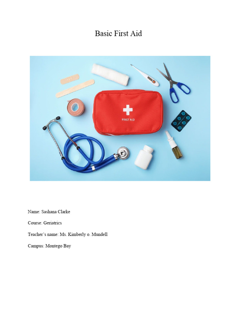 Basic First Aid | PDF | First Aid | Hyperthermia