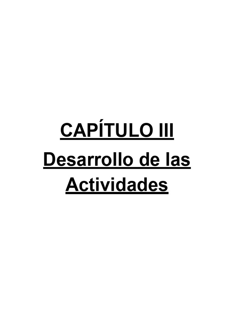 Capítulo Iii | PDF | Business