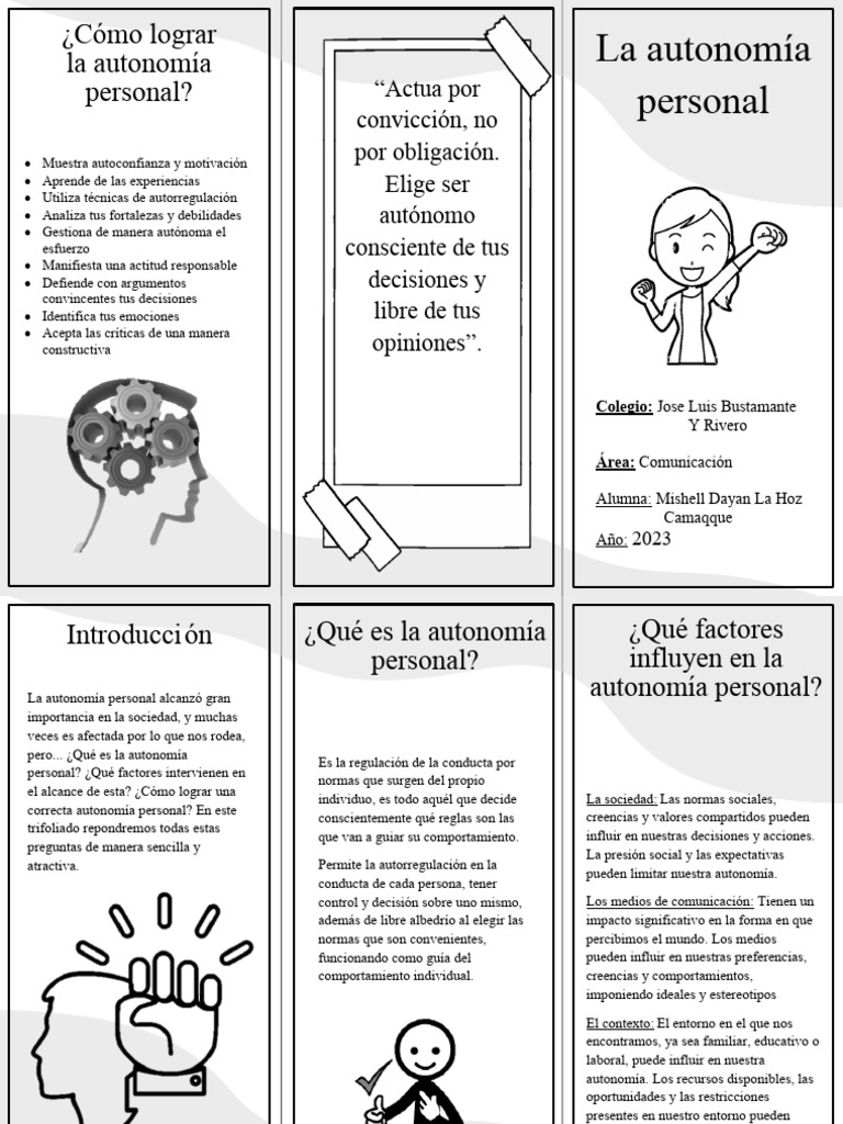 TRIFOL | PDF | Comportamiento | Autonomía