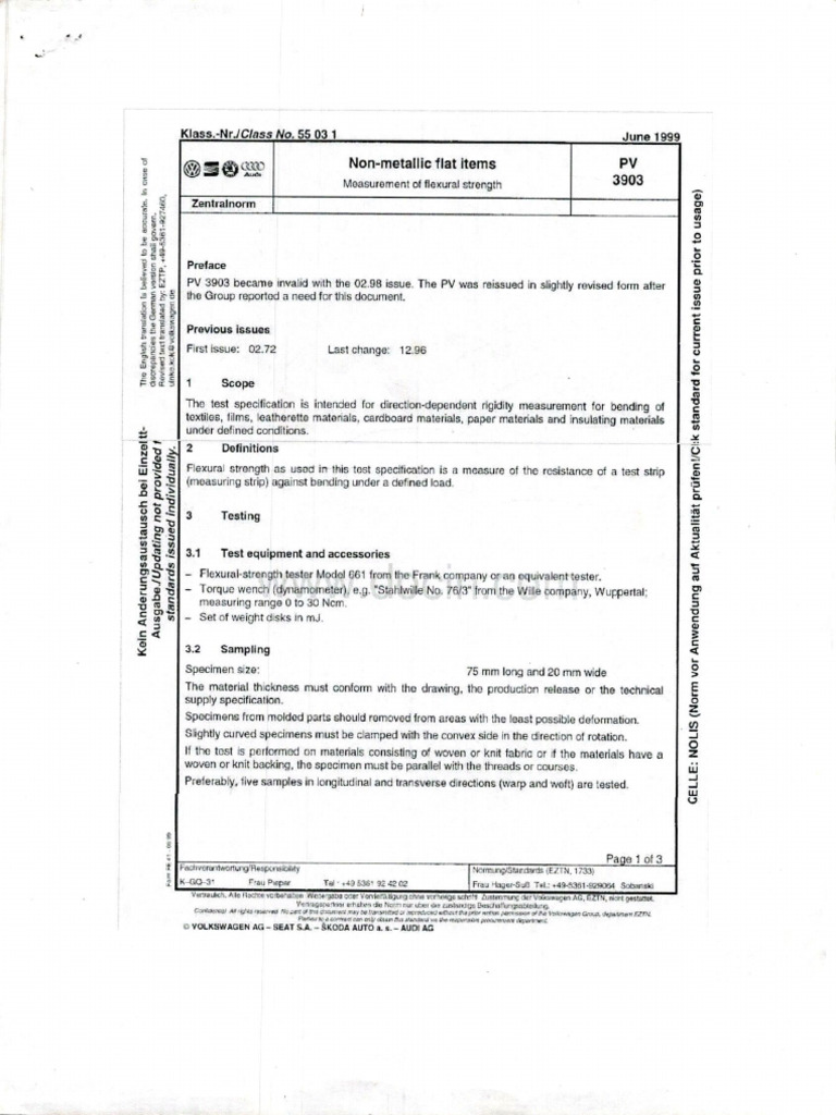 PV - 3903 Resistencia A La Luz | PDF