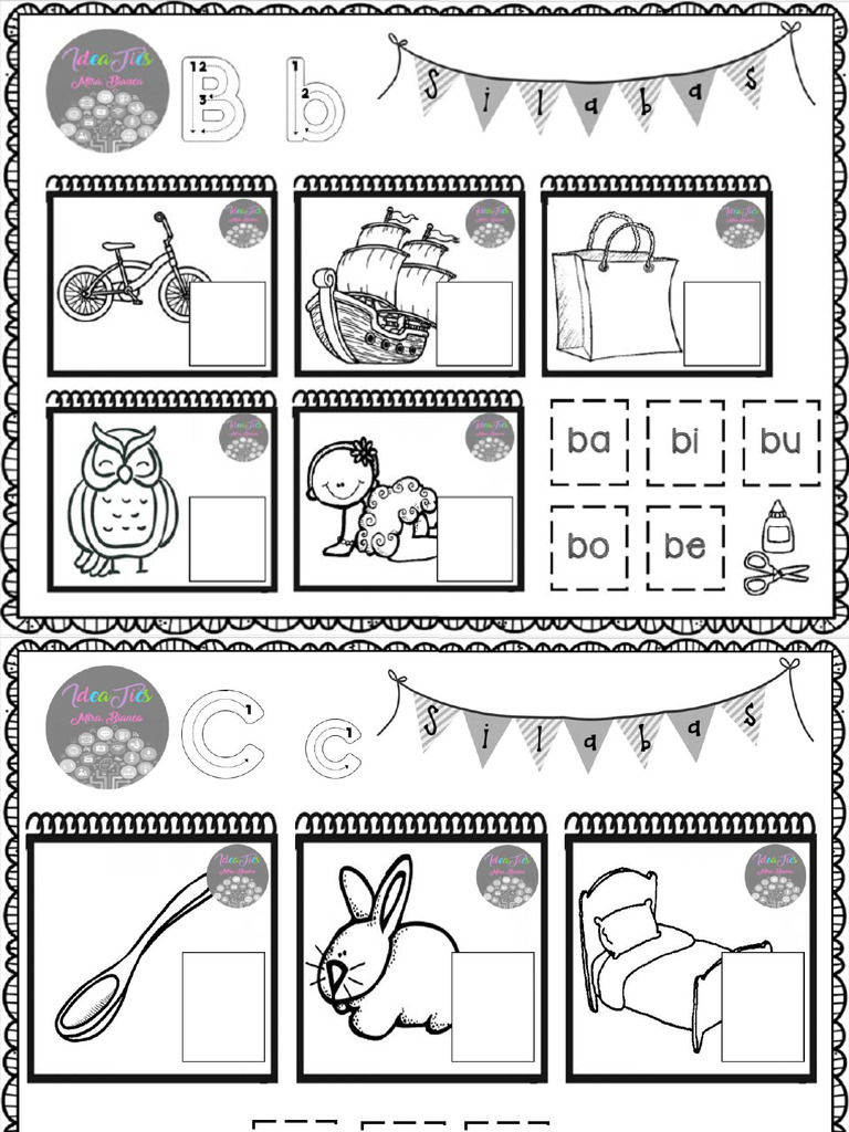 Recortable de Silabas | PDF