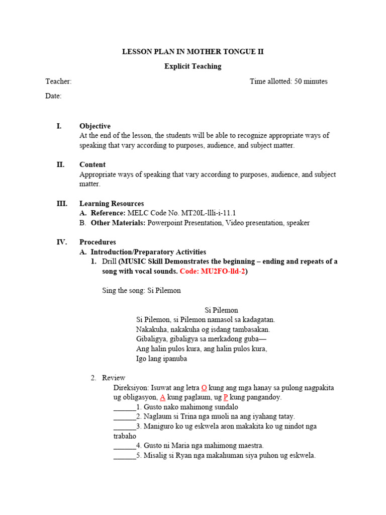 Code: MU2FO-lld-2 | PDF