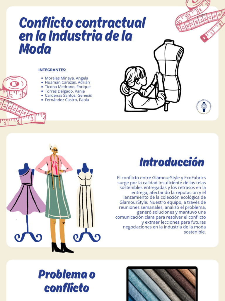 Plan de Conflicto Contractural en La Industria de La Moda - ESTRATEGIAS de NEGOCIACIÓN | PDF ...