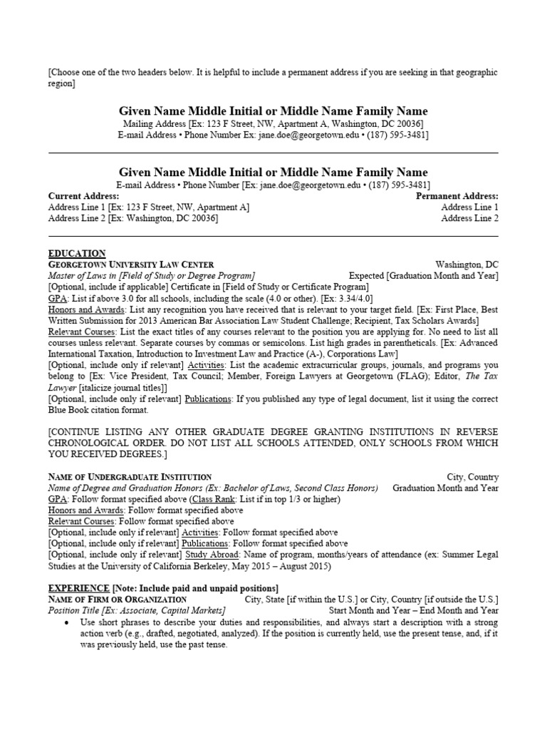 Foreign Trained Resume Template | PDF | Lawyer