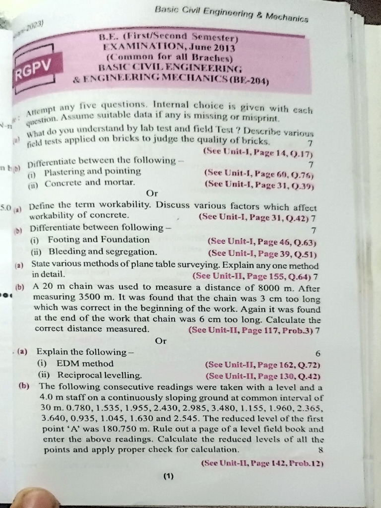 Bcem Previous Year Pdf