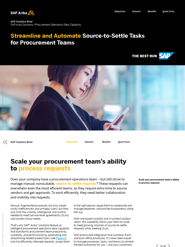 Procurement Operations Desk Capability Solution Brief | PDF ...